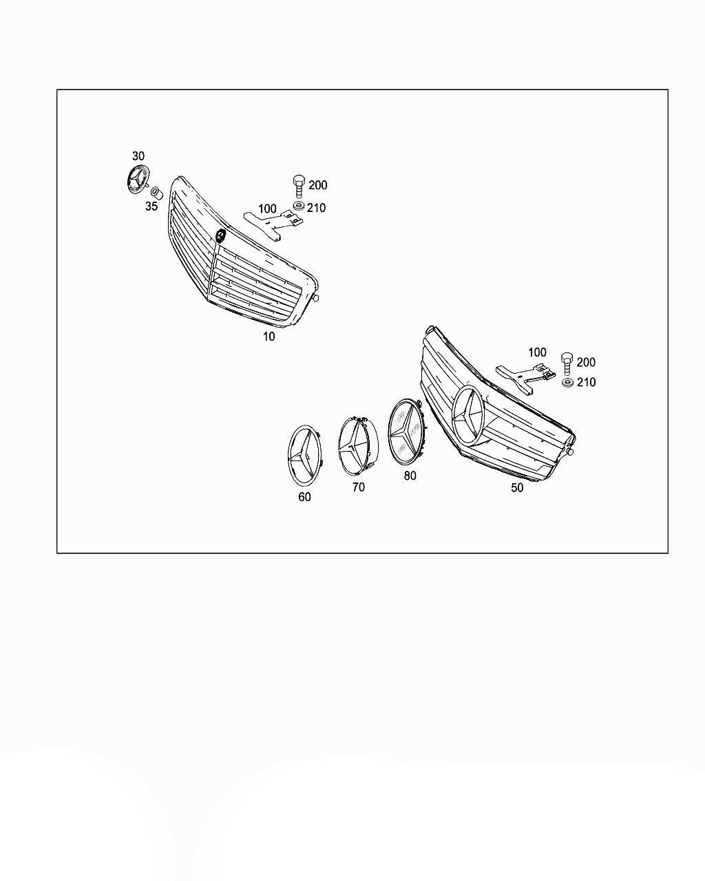 Mercedes-Benz Bonnet Hood Emblem Badge 2048170316 | V1 Vehicle Parts ...