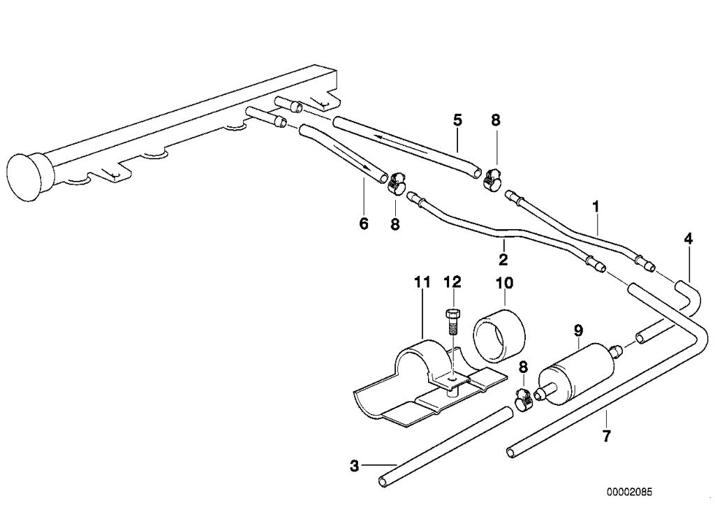 Genuine BMW Fuel Strainer Bracket with Guard 13321734720 | V1 Vehicle ...