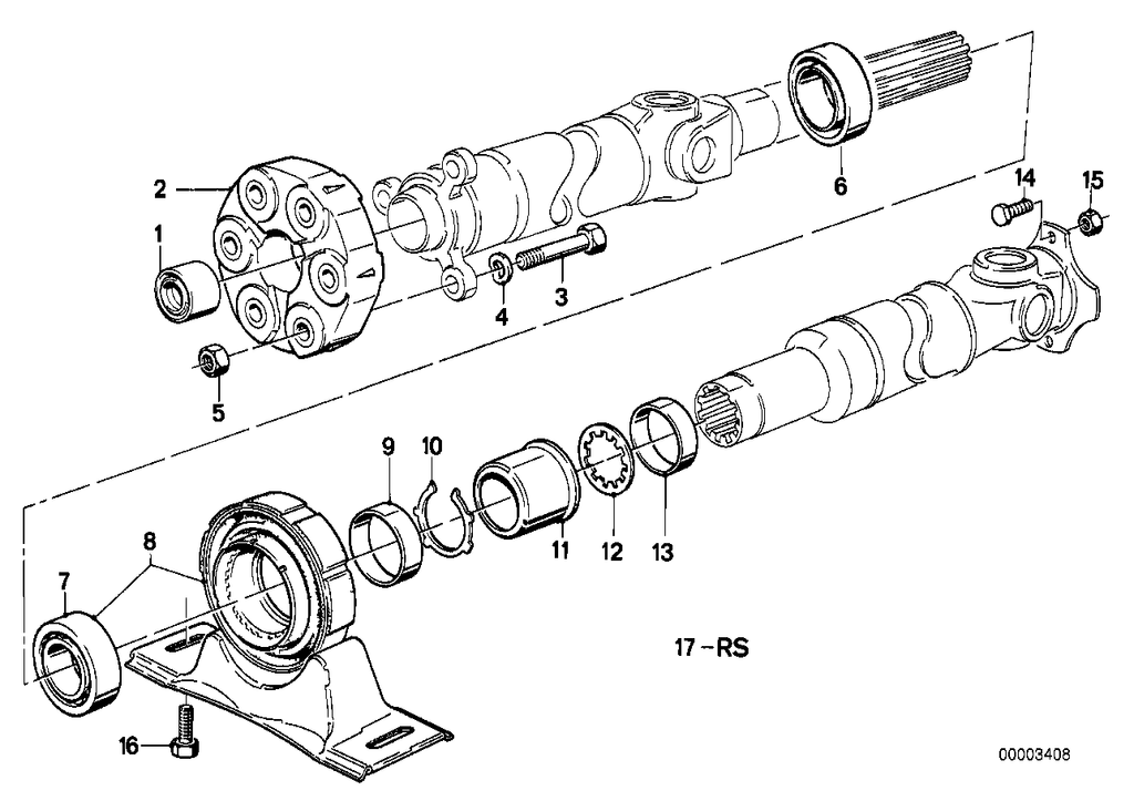 BMW Drive Shaft Suspension Support 26121225152 | V1 Vehicle Parts Australia