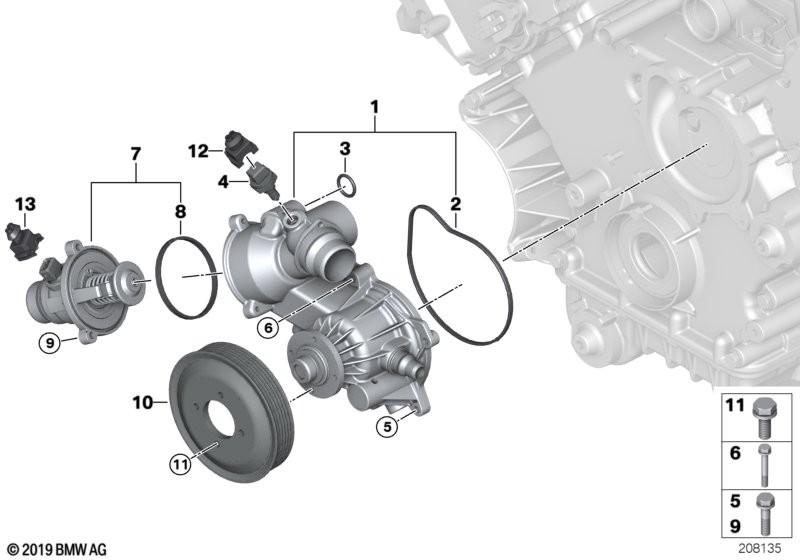 BMW Water Pump Pulley 11517545295 | V1 Vehicle Parts Australia